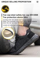 China Sport Steel Toe Mens Work Boots , Breathable Labor Protection Shoes For Security Work for sale