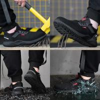 China Mens Casual Steel Toe Shoes , Sport Style Safety Shoes For Men Work for sale