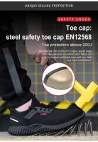 China Mens Casual Steel Toe Shoes , Sport Style Safety Shoes For Men Work for sale