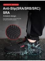 China Mens Casual Steel Toe Shoes , Sport Style Safety Shoes For Men Work for sale