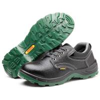 China Microfiber Industrial Safety Shoes Iron Toe Black Pu Boots Unisex for sale
