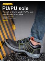 China Industrial Construction Safety Shoes Black Leather Shoes For Men for sale