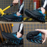 China Breathable Men'S Casual Safety Shoes Lightweight With Steel Toe / Kevlar EU Plate for sale