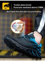 China Breathable Men'S Casual Safety Shoes Lightweight With Steel Toe / Kevlar EU Plate for sale