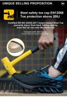 China Breathable Men'S Casual Safety Shoes Lightweight With Steel Toe / Kevlar EU Plate for sale