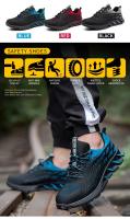 China Breathable Men'S Casual Safety Shoes Lightweight With Steel Toe / Kevlar EU Plate for sale