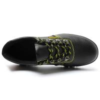 China Black Steel Toe Shoes Syntactic / Rubber Material Safety Shoes for sale
