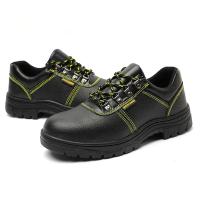 China Black Steel Toe Shoes Syntactic / Rubber Material Safety Shoes for sale