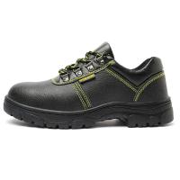 China Black Steel Toe Shoes Syntactic / Rubber Material Safety Shoes for sale