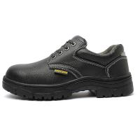 China Mental toe Black Unisex Shoes Unisex Synthetic Upper Material Shoes Slip Resistant for sale