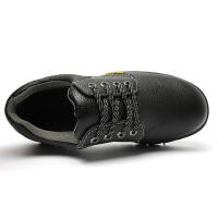 China Mental toe Black Unisex Shoes Unisex Synthetic Upper Material Shoes Slip Resistant for sale