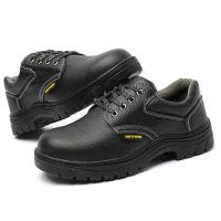 China Mental toe Black Unisex Shoes Unisex Synthetic Upper Material Shoes Slip Resistant for sale