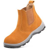China Non Slip Welding Safety Shoes Durable Leather Safety Shoes For Men for sale