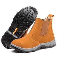 China Non Slip Welding Safety Shoes Durable Leather Safety Shoes For Men for sale