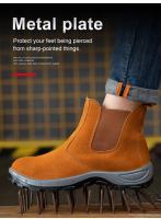 China Non Slip Welding Safety Shoes Durable Leather Safety Shoes For Men for sale