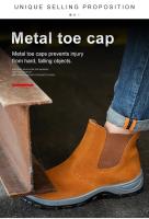 China Non Slip Welding Safety Shoes Durable Leather Safety Shoes For Men for sale