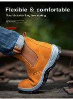 China Non Slip Welding Safety Shoes Durable Leather Safety Shoes For Men for sale