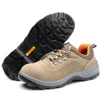 China PU / PU Sole Real Leather Shoes Unisex Safety Work Shoes For Men for sale