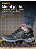 China Genuine Leather Industrial Safety Shoes Mens Summer Shoes With Holes for sale