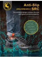 China Metal Toe Industrial Safety Shoes PU Black Leather Work Shoes For Men for sale
