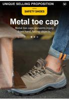 China Yellow Lightweight Comfortable Safety Shoes / Comfortable Work Shoes Men with PU/PU Sole for sale