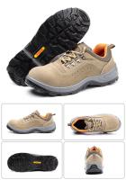 China Yellow Lightweight Comfortable Safety Shoes / Comfortable Work Shoes Men with PU/PU Sole for sale