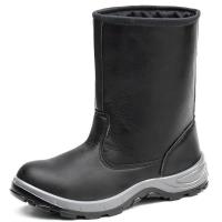 China Black High Cut Work Boots For Men Welding Safety Shoes With Steel Toe for sale