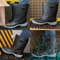 China Industrial Leather Safety Shoes For Men Work Boots For Welders for sale