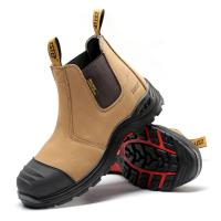 China Genuine Leather Construction Safety Shoes Steel Toe S3 Safety Boots For Welding for sale