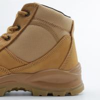 China Mid Cut Construction Safety Shoes Genuine Leather Expensive Safety Shoes For Heavy Duty Work for sale