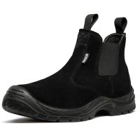 China Durable Mid Cut Chelsea Boots Unisex Steel Toe Chelsea Work Boots for sale