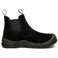 China Durable Mid Cut Chelsea Boots Unisex Steel Toe Chelsea Work Boots for sale