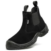 China Durable Mid Cut Chelsea Boots Unisex Steel Toe Chelsea Work Boots for sale