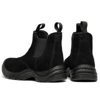 China Durable Mid Cut Chelsea Boots Unisex Steel Toe Chelsea Work Boots for sale