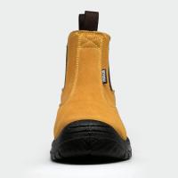 China Waterproof Steel Toe Cap Chelsea Boots Mens Yellow Work Boots for sale