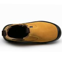 China Waterproof Steel Toe Cap Chelsea Boots Mens Yellow Work Boots for sale