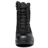 China Black Tactical Safety Shoes Winter Breathable Safety Boots High Top for sale