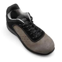 China Low Cut Suede Leather Shoes Grey Steel Toe Waterproof Shoes S3 for sale