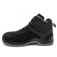 China Casual Mens Work Safety Boots Black Steel Toe Shoes Customization for sale