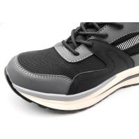 China S3 Comfortable Safety Shoes Lightweight Breathable Steel Toe Boots Grey for sale