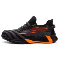 China Fly Woven Breathable Walking Shoes Womens Soft Rubber Sole Shoes Black for sale