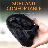 China Fly Woven Breathable Walking Shoes Womens Soft Rubber Sole Shoes Black for sale