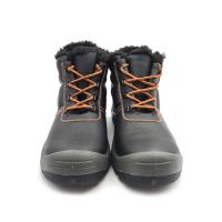 China Black Winter Safety Shoes Durable Wool Lined Waterproof Boots Unisex for sale