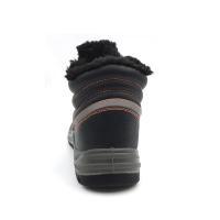 China Black Winter Safety Shoes Durable Wool Lined Waterproof Boots Unisex for sale
