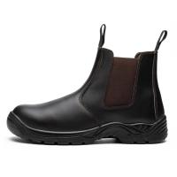 China No Lace Cheales Safety Shoes Waterproof / Oil Resistant Shoes Black for sale