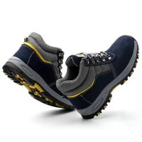 China Genuine Leather Suede Steel Toe Shoes S3 Sport Style Safety Shoes Industrial for sale