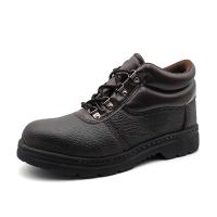 China Brown Anti Puncture Safety Shoes Durable Iron Toe Shoes Anti Smash for sale