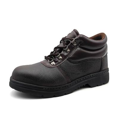 China Brown Anti Puncture Safety Shoes Durable Iron Toe Shoes Anti Smash for sale