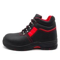 China Mining Industrial Safety Shoes Anti Impact Leather Slip Resistant Shoes Anti Puncture for sale