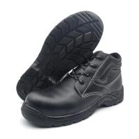 China Black Microfiber Leather shoes S1 Leather Composite Toe Shoes Lightweight for sale